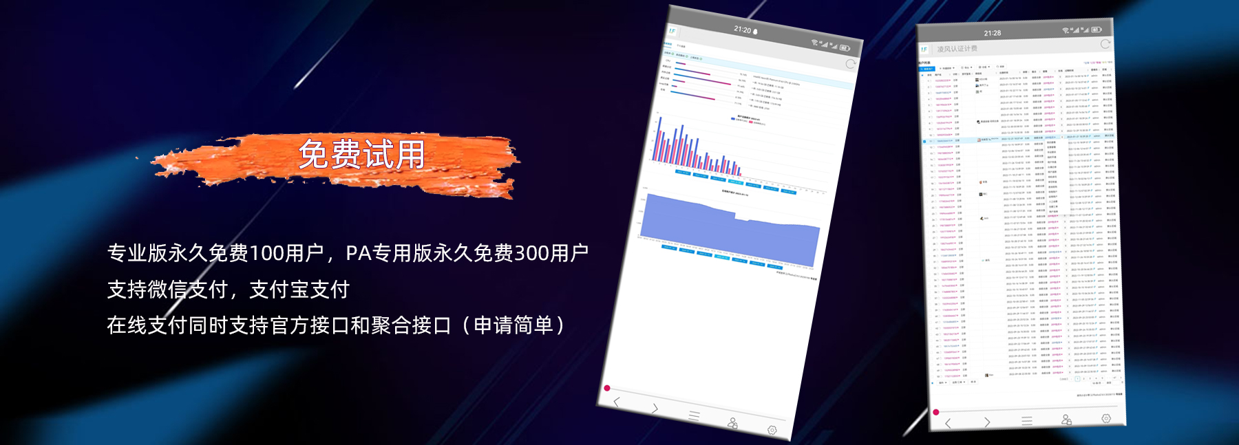 双梦科技-凌风认证计费